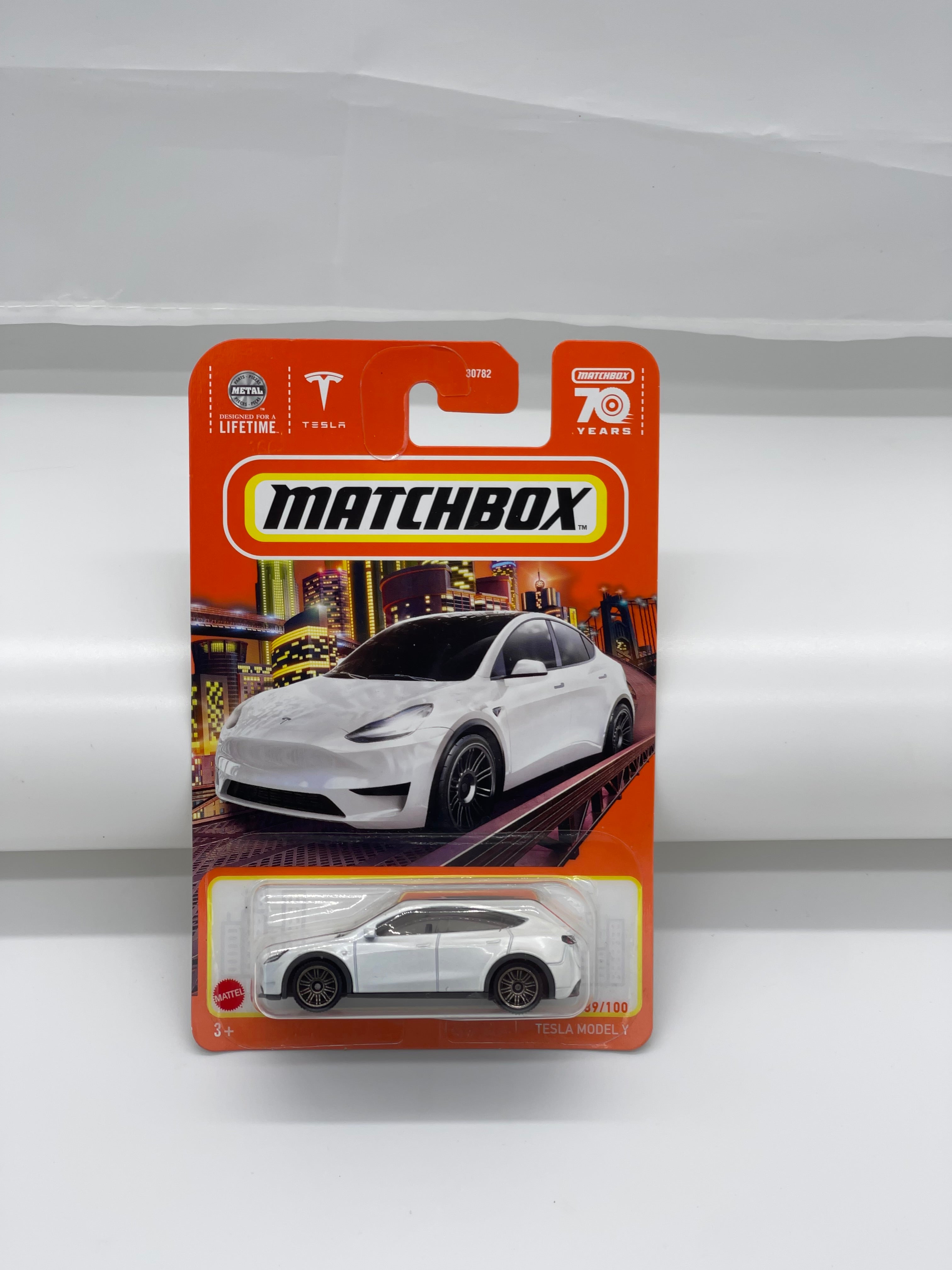 Matchbox Tesla Model Y (White) – Hot Box Cars